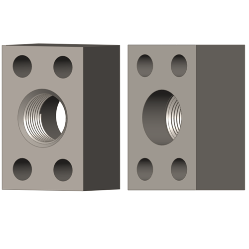 BRIDA DE TUBERÍA SAE ROSCADA CON SUPERFICIE PLANA EN PARTE POSTERIOR ...