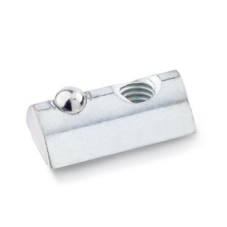 GN506-6-M5 T-NUT W/GUIDE STEP ZINC | HMS Maquinados y Soluciones