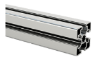 T-Slotted Framing Single 4-Slot Rail, Silver, 45 mm Square, Hollow ...