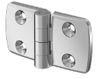 T-Slotted Framing Rail-to-Rail Hinge for 45 mm High Rail, Silver | HMS ...