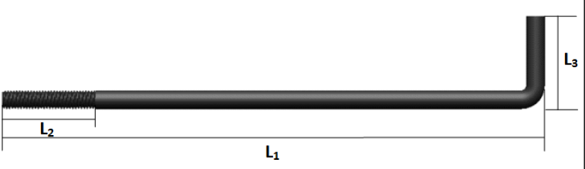 [ANL-112270-1528] Ancla De Acero Tipo L Para Concreto, Rosca: 1 1/2"-6 ...